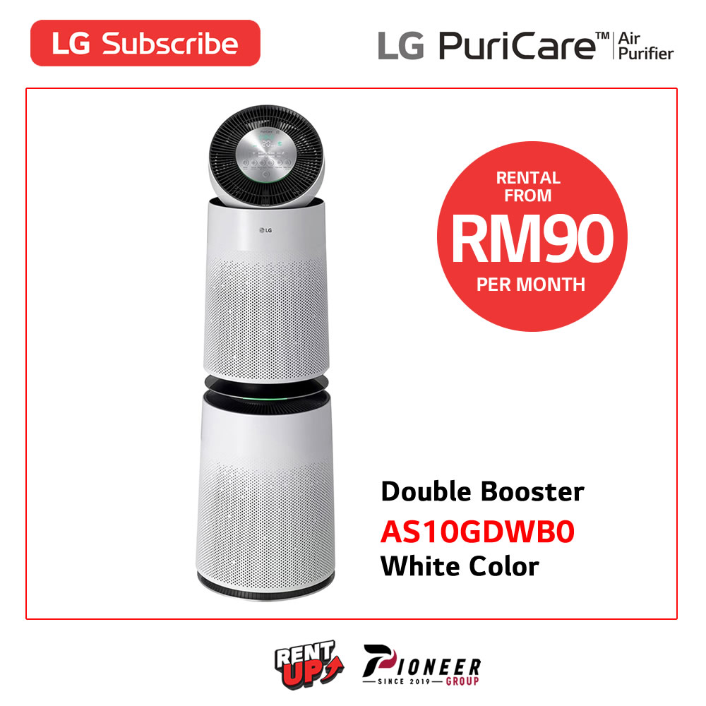 LG PuriCare™ Air Purifier | AS10GD Double Booster - White Color